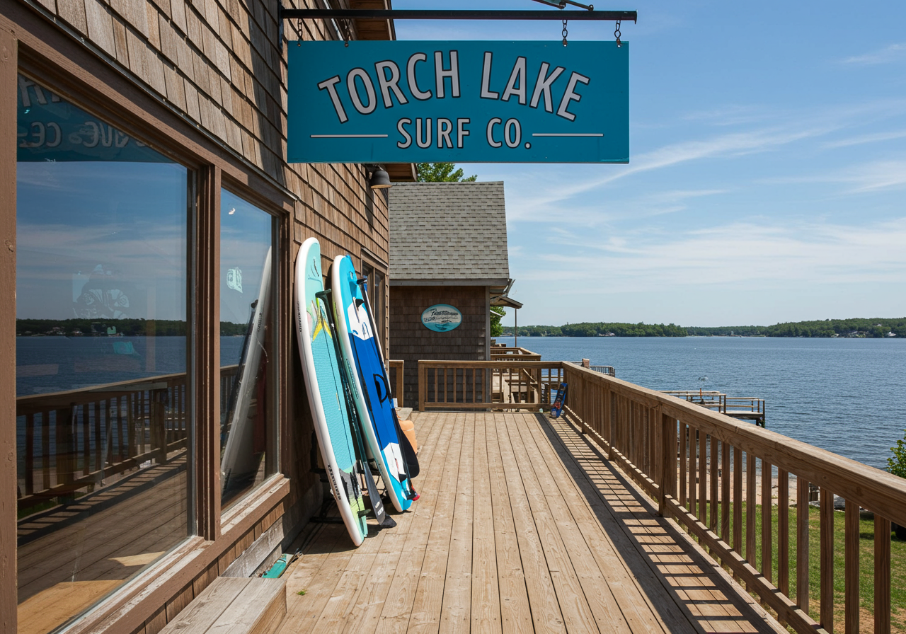 Torch Lake Surf Shop Exterior